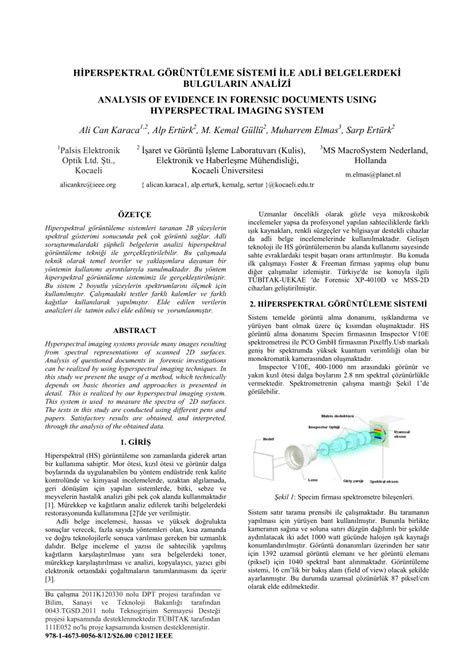 Pdf Analysis Of Evidence In Forensic Documents Using Hyperspectral Imaging System