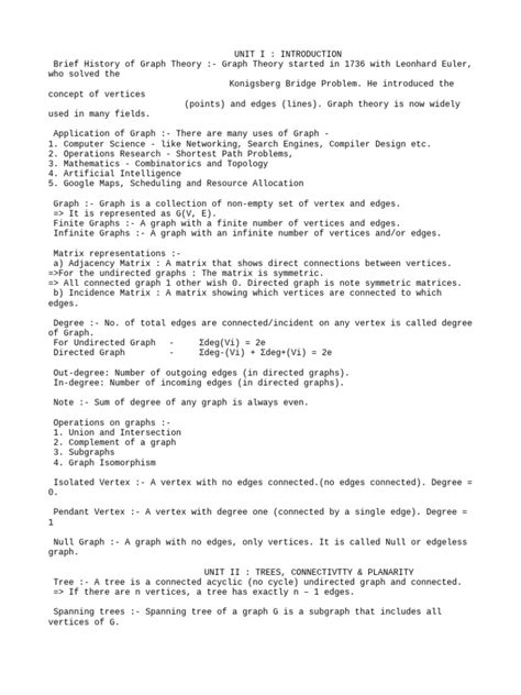 Graph Theroy And Combinatorics By Prince Pdf Graph Theory Vertex