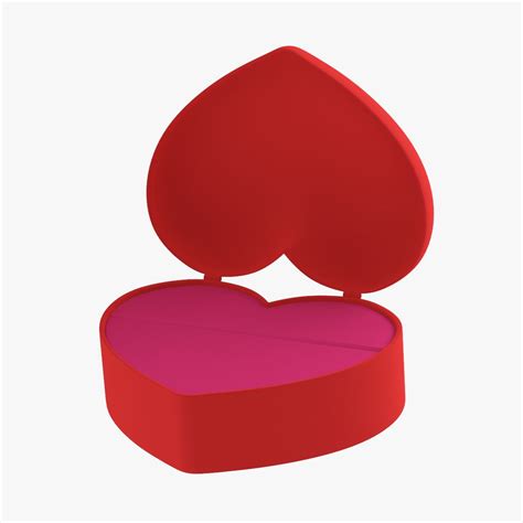 하트 선물 상자 3d 모델 5 3ds Obj Max Free3d