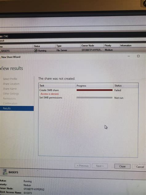 Need Help Hyperv Cluster File Share Creating File Server Smb