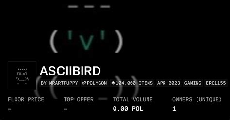 Asciibird Collection Opensea