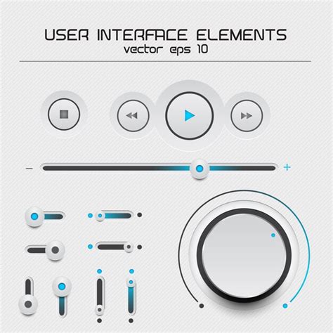 Interface Utilisateur Web Vecteur Premium