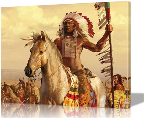 Indian Art America Native American Canvas Wall Art American Indian