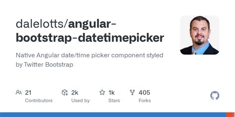 github dalelotts angular bootstrap datetimepicker native angular