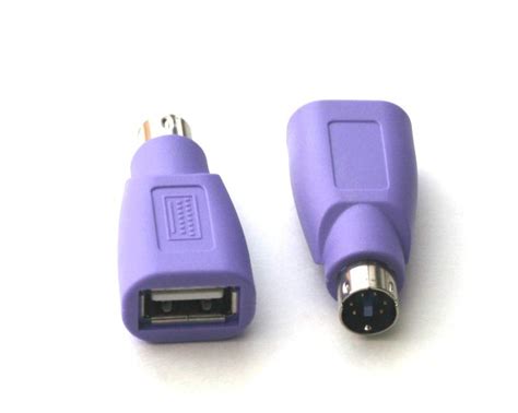 Usb Type A Female To Ps2 Mini Din6 Male Keyboard Adapter Purple Pc Cables Search