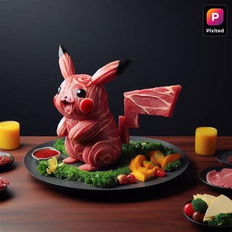 Pikachu Made Out Of Raw Meat Rweirddalle