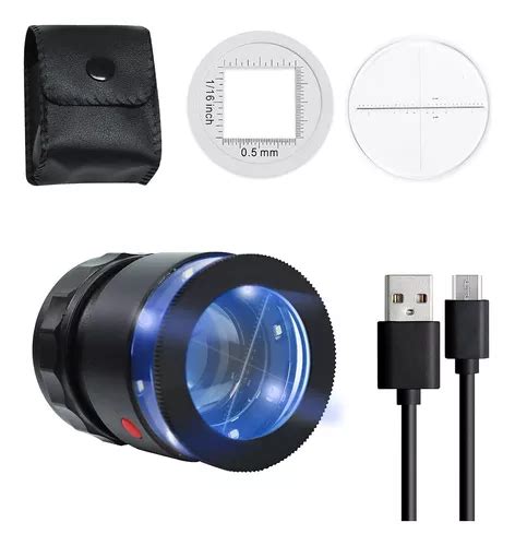 Loupe Magnifier 10xrechargeable Jewelers Magnifying Glass W Mercadolivre