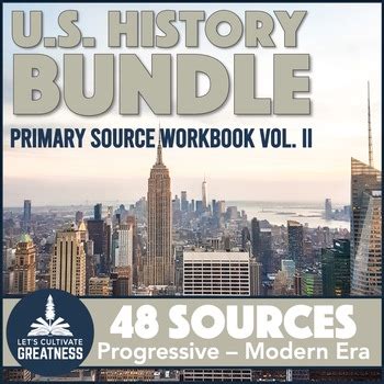Modern US History Primary Source Analysis Activities Bundle Print Digital