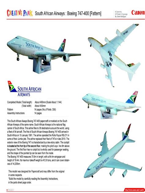 Boeing 707 Paper Model