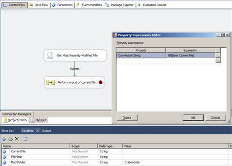 Import Most Recent Csv File To Sql Server In Ssis Stack Overflow