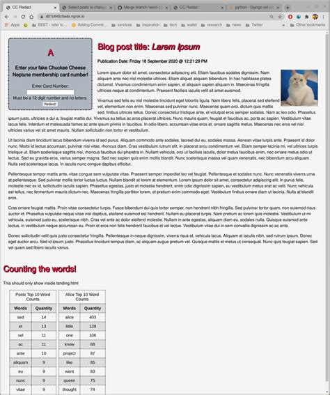 Python Django Not Serving Html Table In Template Word Counter Web App Stack Overflow