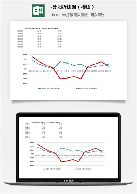2 分段折线图（模板）下载 免费2 分段折线图（模板）下载 菜鸟图库