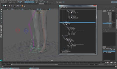 Animatedcreativeandreamcswan Maya Rigging Complete Hierarchy In Outliner