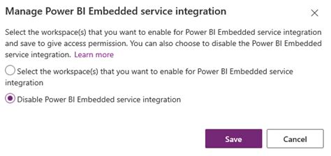 设置 Power Bi 集成 Power Apps Microsoft Learn