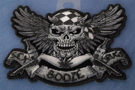 Winged Skull Sex Booze And Drugs Patch Biker Skull Patches By Ivamis