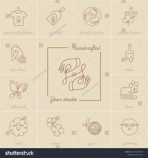 Fabric Feature Thin Line Icons Sustainable Stock Vector Royalty Free 2192391029 Shutterstock