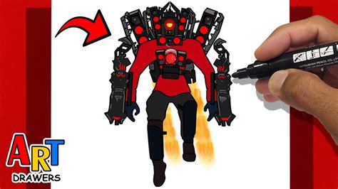 How To Draw Titan Speakerman😱skibidi Toilet Emergency Episode 2