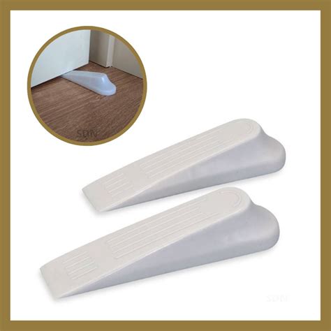 Kit De Cunha Parador De Porta De Silicone Com 2 Unidades Shopee Brasil