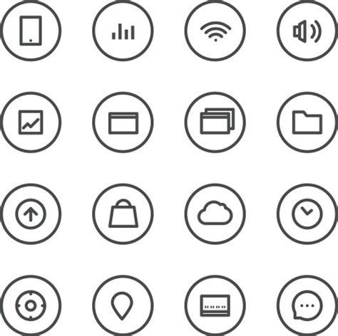 Set Of Sci Fi Black Circle User Interface Vector Image