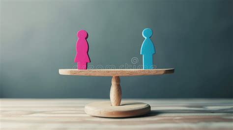 The Gender Balance Scaleai Generated Image Stock Image Image Of
