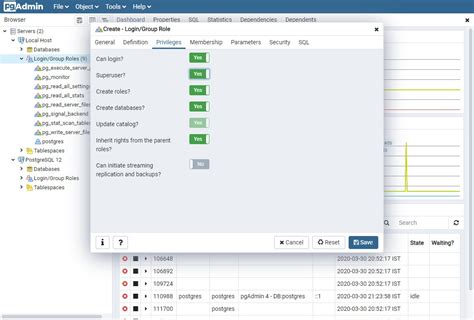 Setting Up Postgres 12 Database