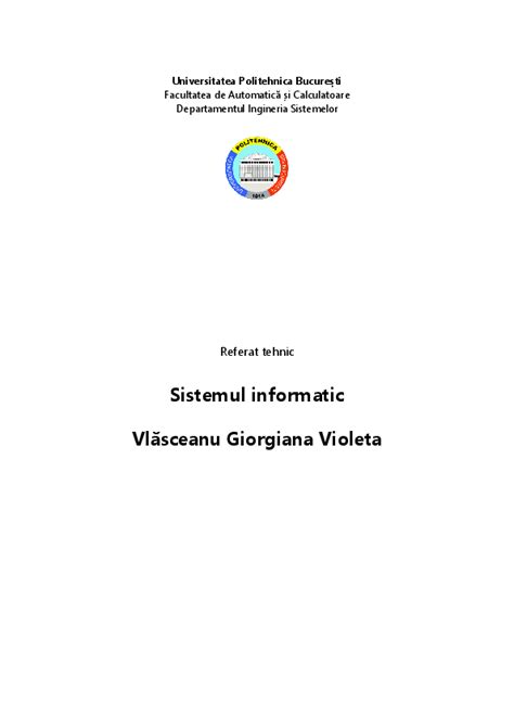 Pdf Sistemul Informatic
