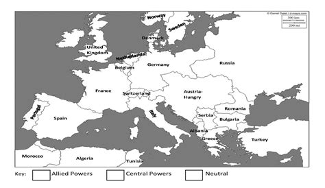 Wwi Map Amped Up Learning