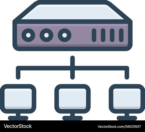 Hub Royalty Free Vector Image Vectorstock