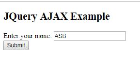 Jquery AJAX Example With Servlet ASB Notebook