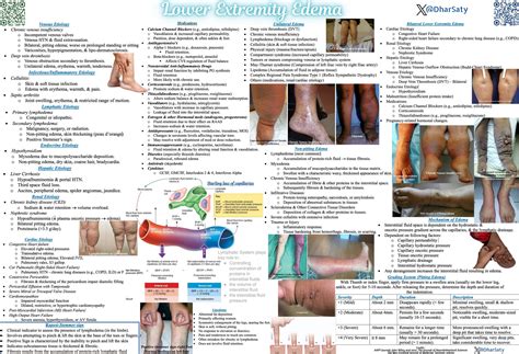 Lower Extremity Edema Summary Manual Of Medicine