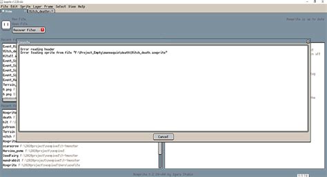 how can i fix error reading header issue bug reports aseprite