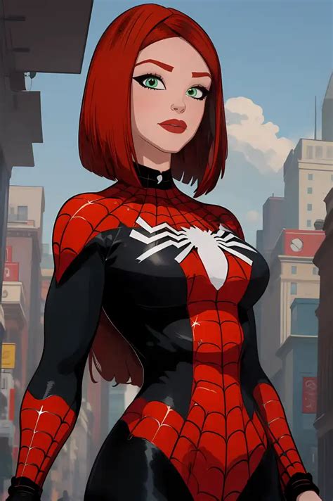 Mary Jane Watson Animert Commission On Blank Comic Cover