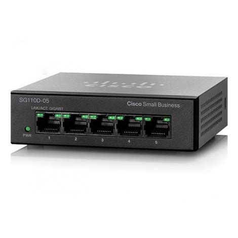 Thiết Bị Mạng Switch Cisco 5 Ports Gigabit Ethernet Unmanaged CBS110 5T D EU