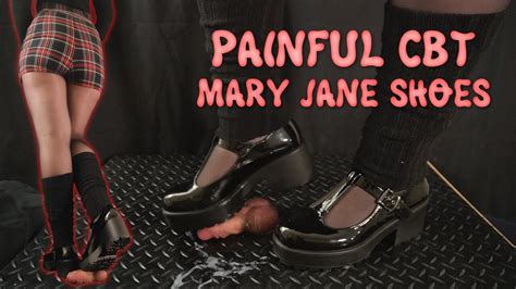 Painful CBT In Mary Jane Shoes Bootjob Shoejob Ballbusting CBT Trample Trampling Crush