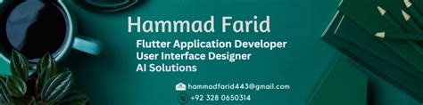 Muhammad Hammad Farid Flutter Developer Uiux Designer Ai Driven