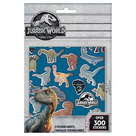 Jurassic World Sticker Sheets Thimble Toys