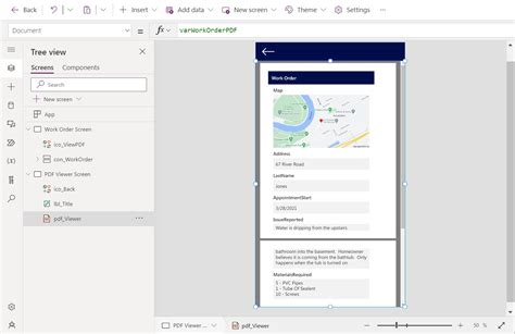Power Apps PDF Function Create View Download PDFs