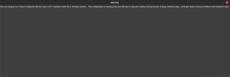 Today I Opened Emacs Snapshot After Update And This Warning Appeared