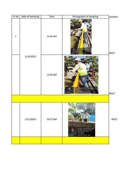 Weekly Sampling Report Pdf