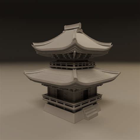 🕍 Japanese Temple・ 3d File For 3d Printing・cults
