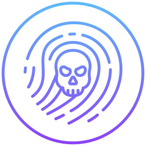 Fingerprint Generic Gradient Outline Icon