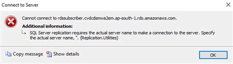 Configure SQL Server Replication Between AWS RDS SQL Server And On