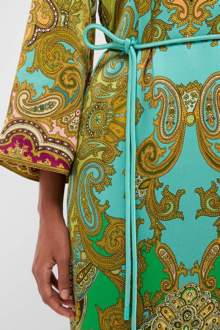 Multi Clemenza Silk Midi Dress Alemais