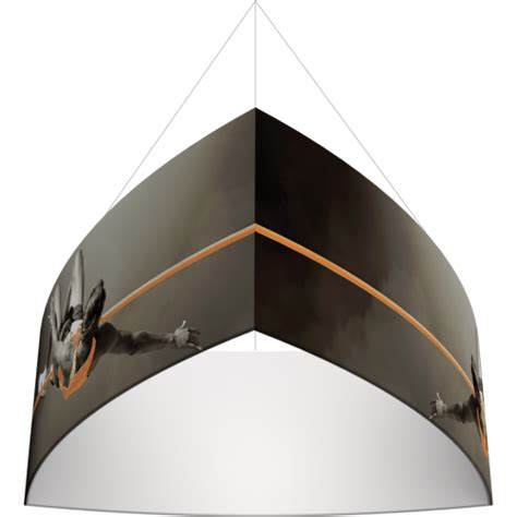 Master Convex Triangle 10ft Printed Fabric Sign Lightweight And Simple