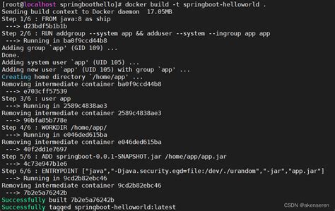 Docker启动springboot简单例子docker 启动springboot Csdn博客