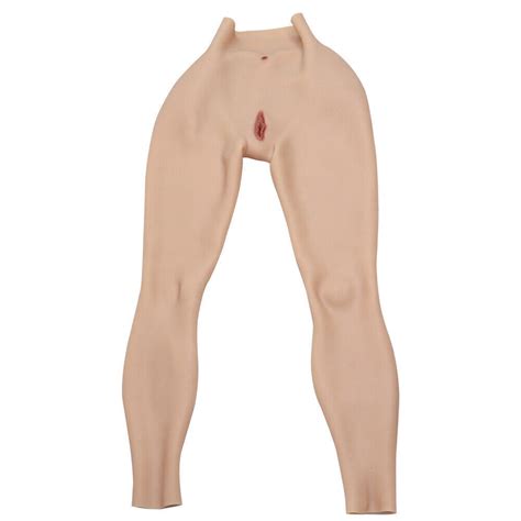 Silicone Pants Thicken Hip Ankle Length Fake Vagina For Crossdresser