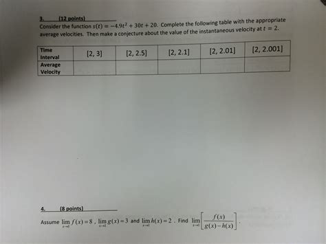 Solved Consider The Function S T 4 9t2 30t 20