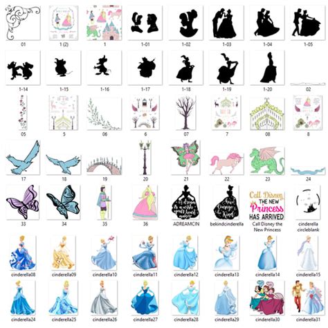 Disney Cinderella Bundle Svg Disney Svg Cinderella Svg Di Inspire