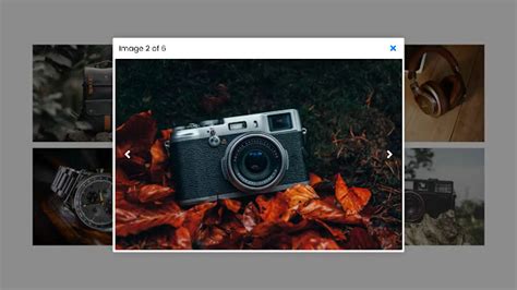 Responsive Image Lightbox Using HTML CSS JavaScript