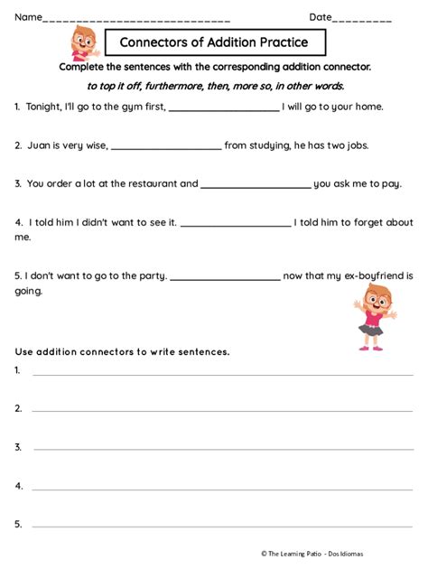 Fillable Online VARIOUS CONNECTORS Sentences Reference And Practice Pub Fax Email Print PdfFiller